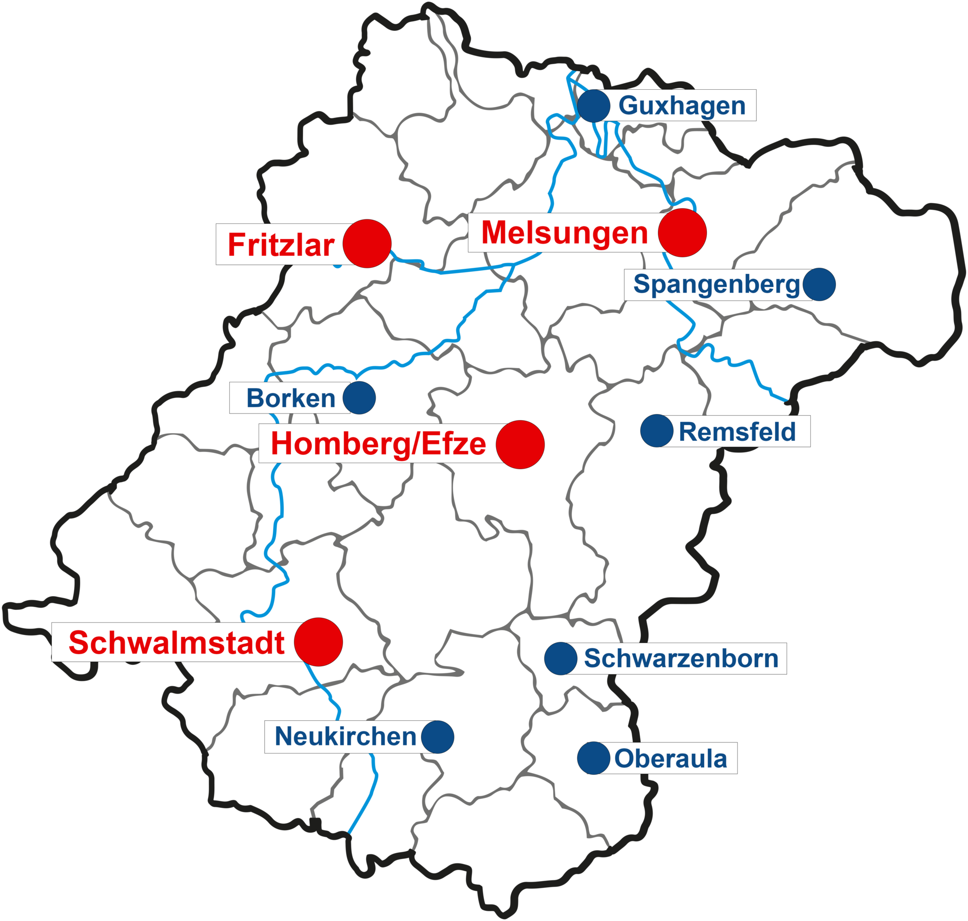 Unsere Standorte - Kreisverband Schwalm-Eder e.V.